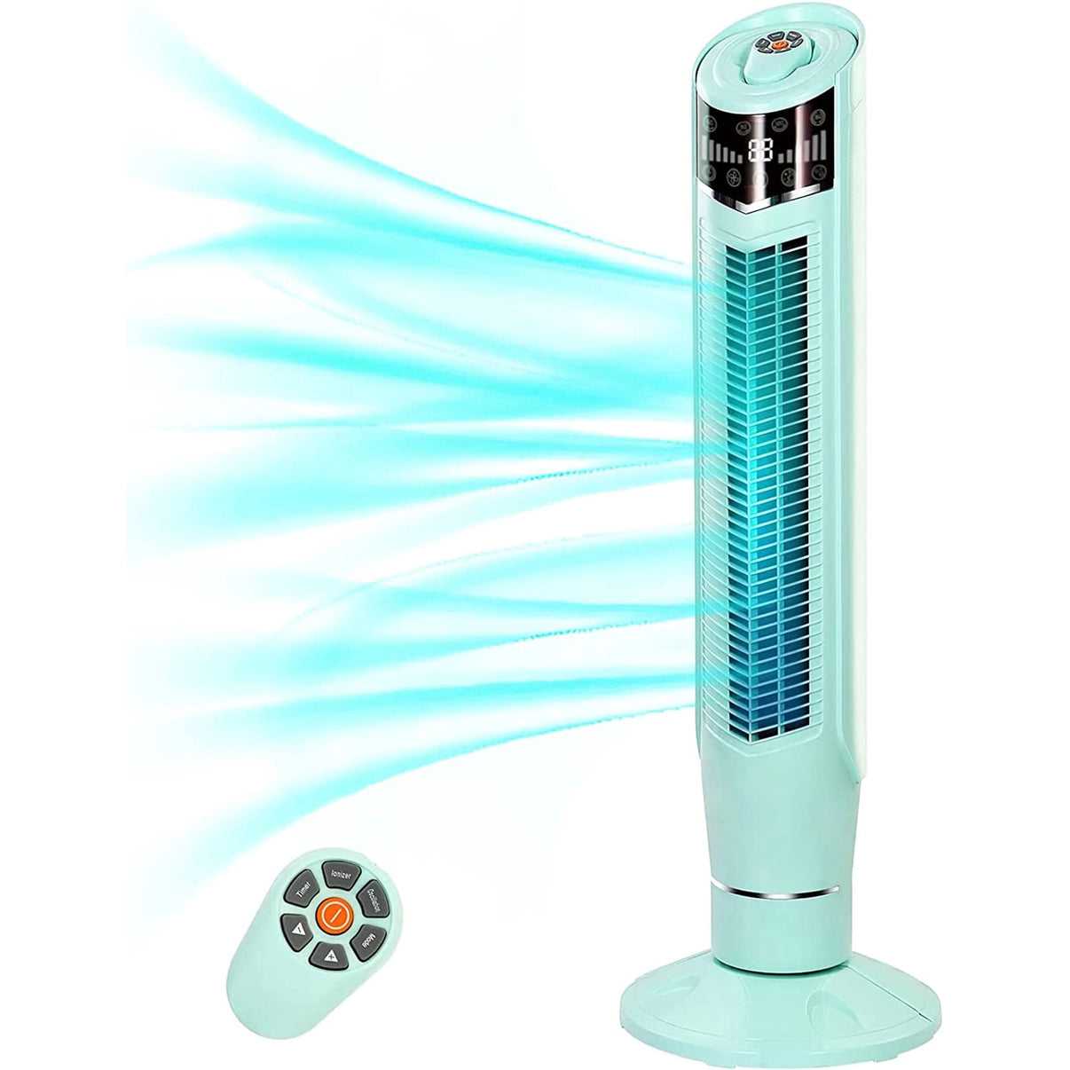 KISSAIR Tower Fan, Standing Fan Oscillating, Room Fan, Portable Bladel – Kissair